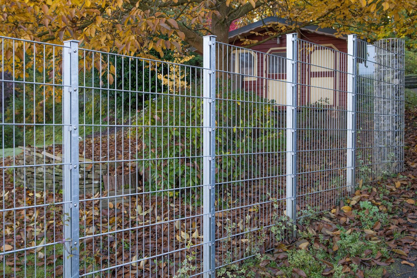 Doppelstabmattenzaun DS Premium 656 -Komplettzaun-