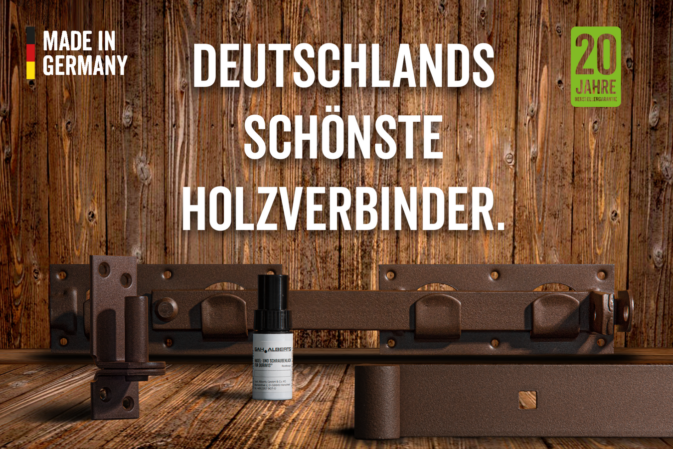 DURAVIS® Flachstahl-Betonanker, Farbe perlbeige, Größe 205x40x40mm ...