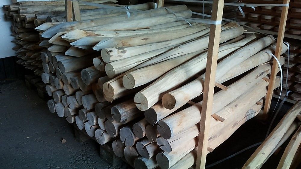 Holzpfahl Länge 150cm für Zaunhöhen 90cm und 120cm