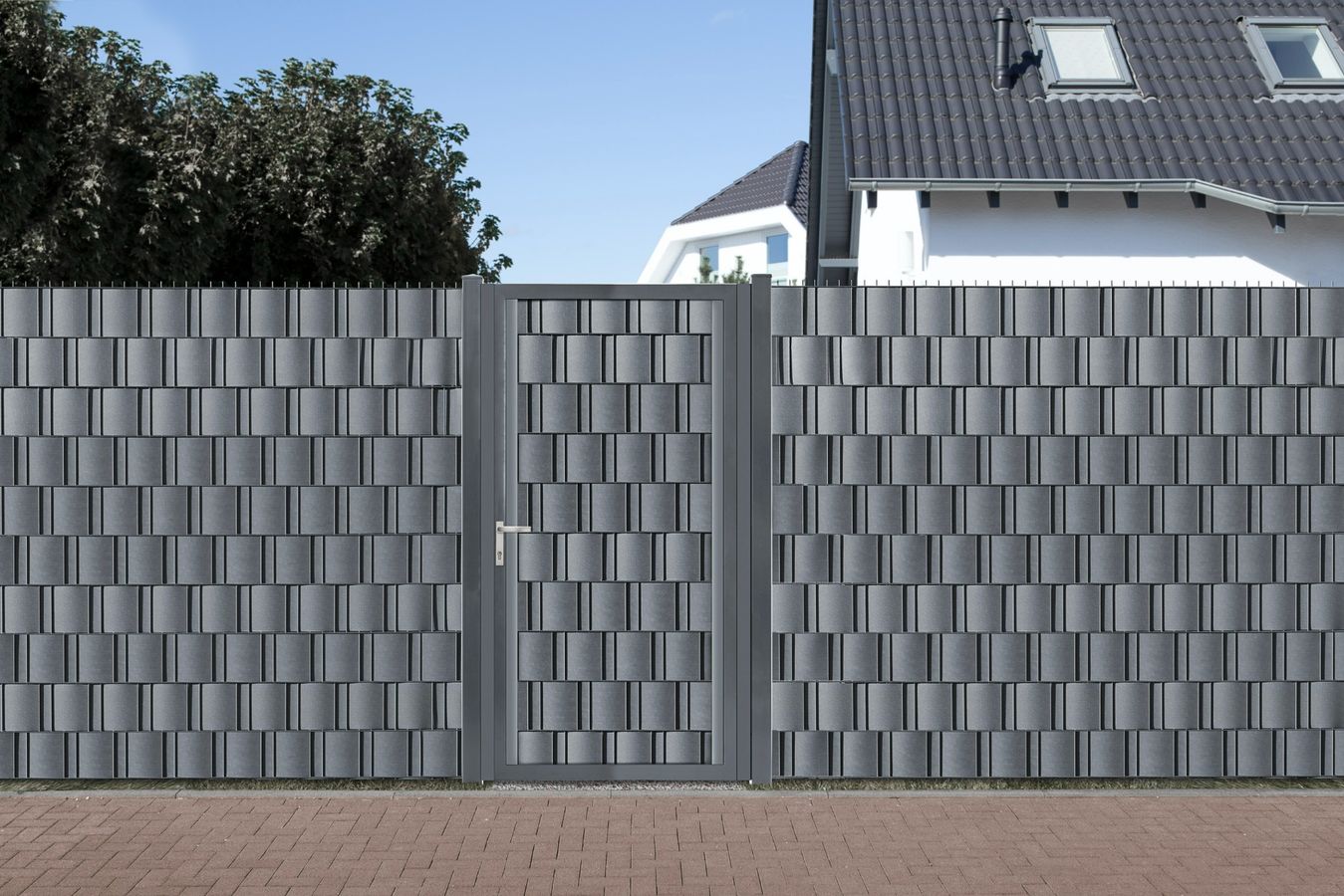 Wunderschöne Gartentor 180 Cm Hoch Blickdicht Ebenbild
